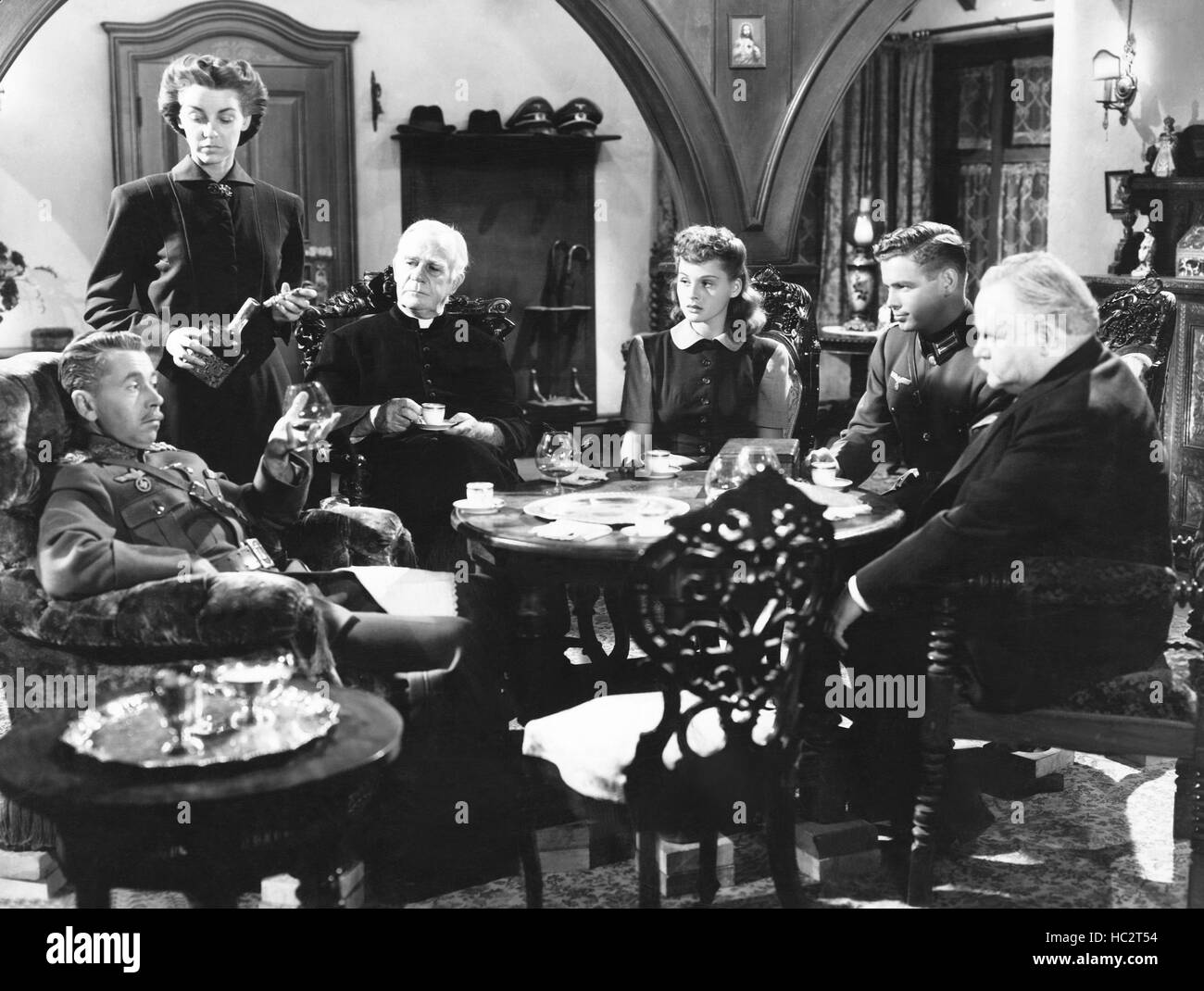 NONE SHALL ESCAPE, from left: Alexander Knox, Marsha Hunt, Henry ...