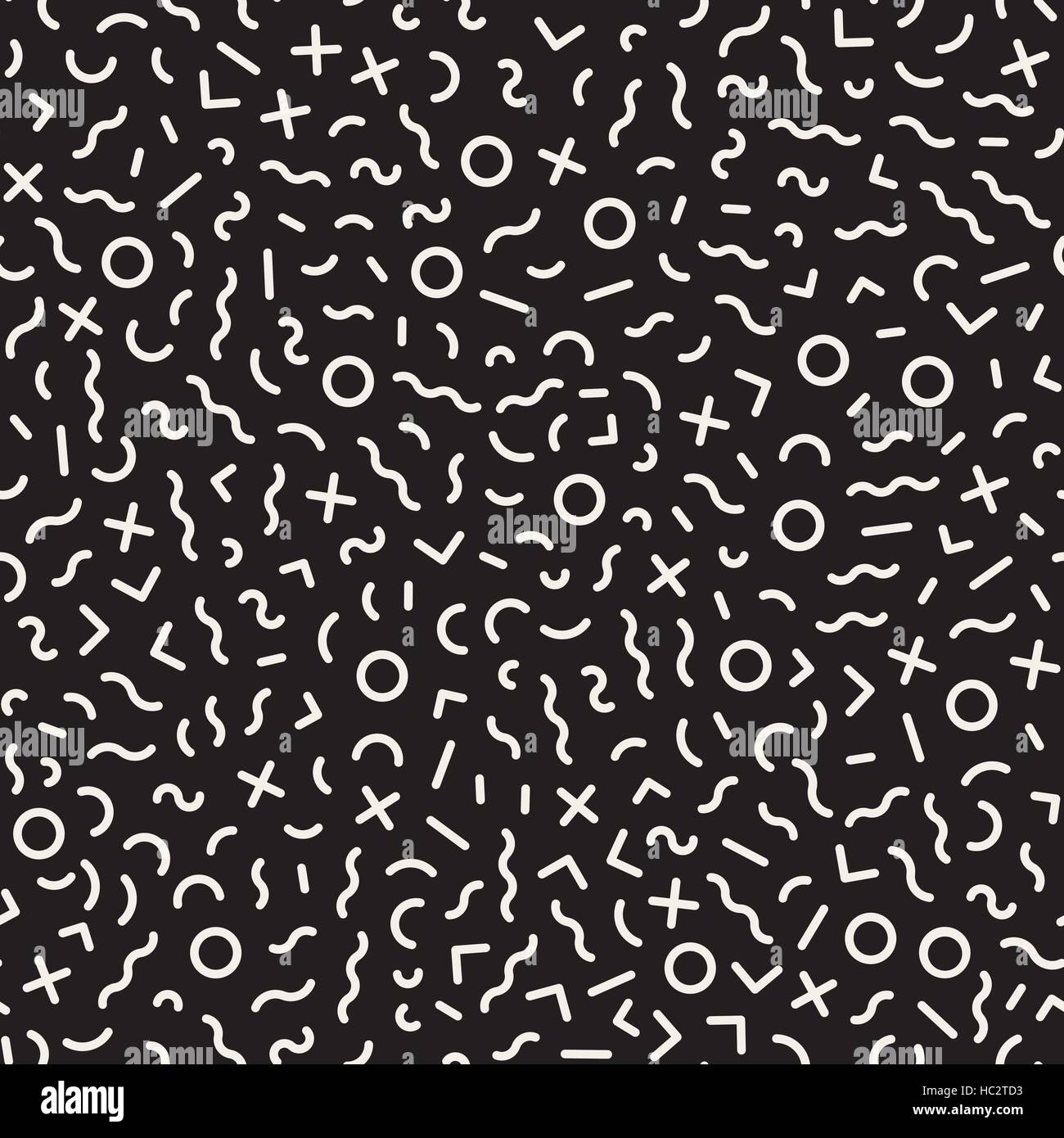 Scattered geometric line shapes hi-res stock photography and images - Alamy