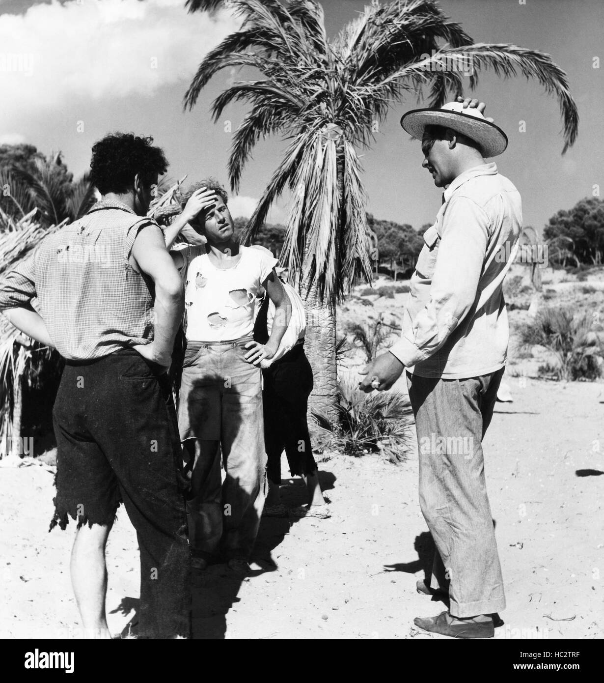OUR GIRL FRIDAY, from left: George Cole, Kenneth More, director Noel ...