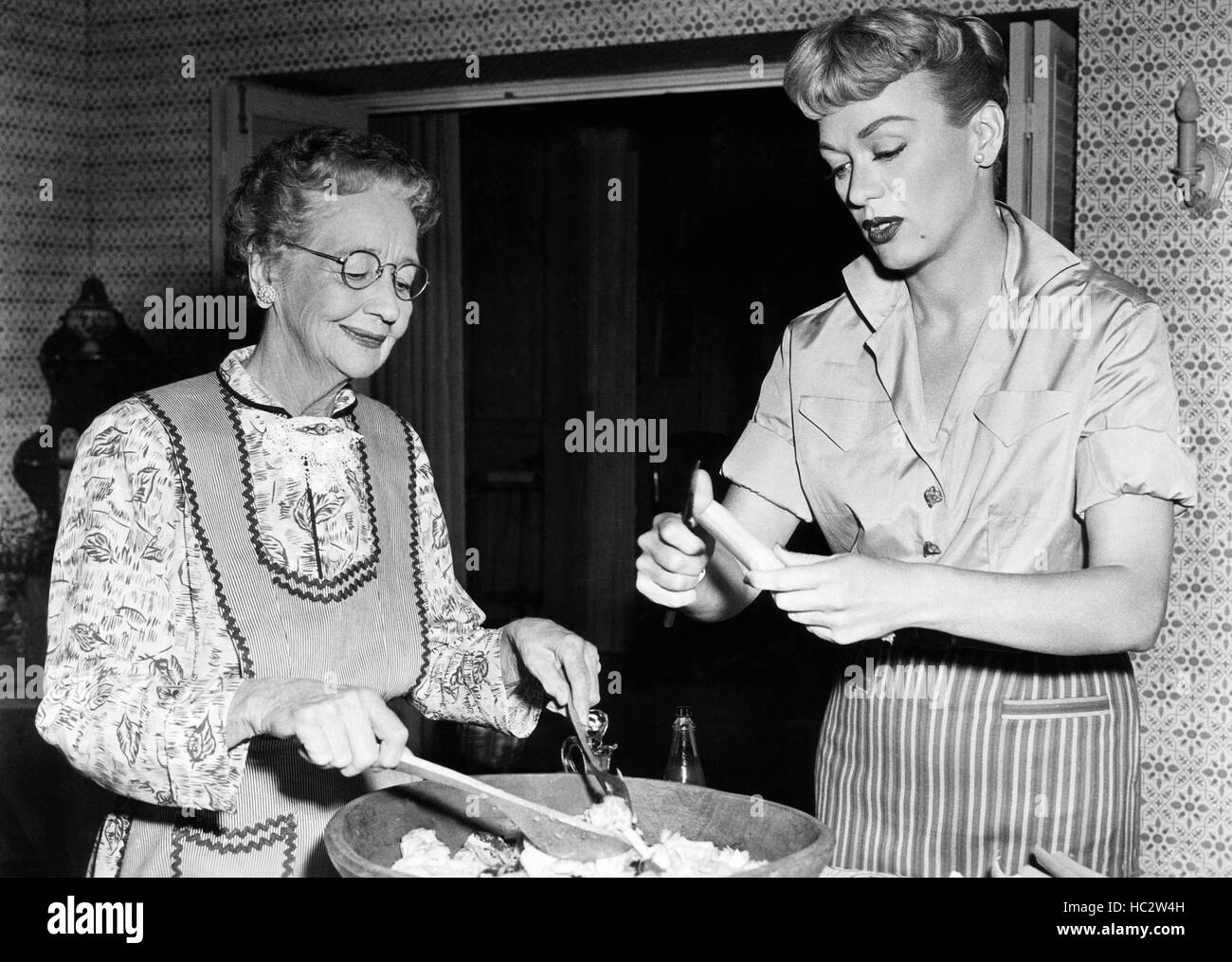 OUR MISS BROOKS, from left, Jane Morgan, Eve Arden, 1956 Stock Photo ...