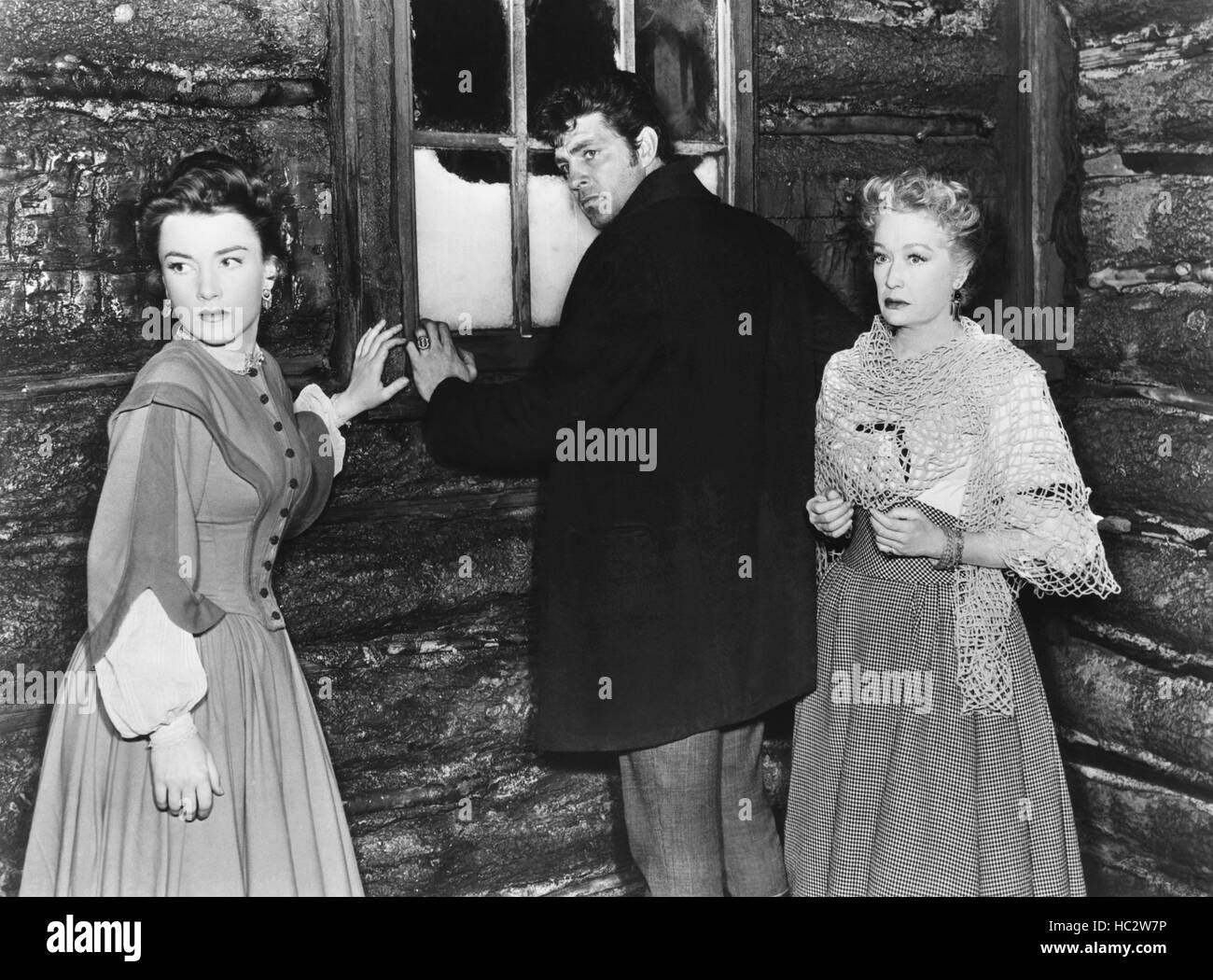 THE OUTCASTS OF POKER FLAT, from left: Anne Baxter, Dale Robertson ...