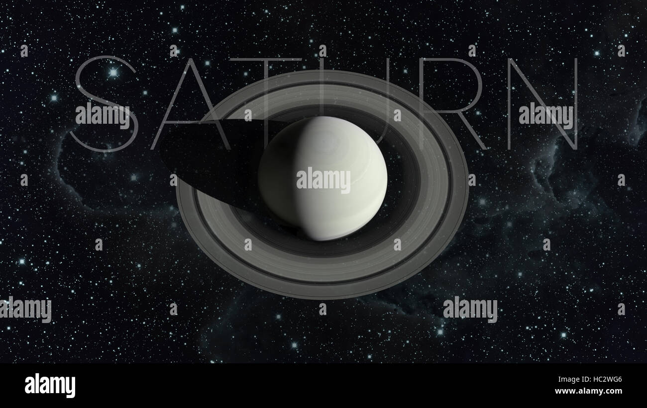 Solar System - Saturn. It is the sixth planet from the Sun and the ...