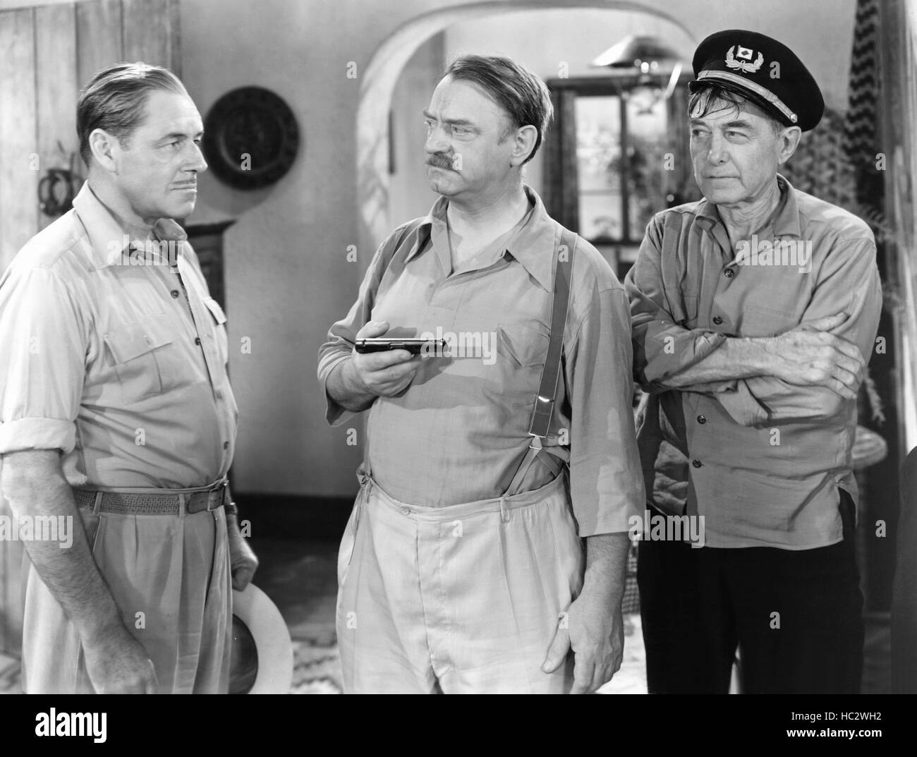 OUTSIDE THE THREE-MILE LIMIT, from left: Jack Holt, Sig Ruman, Harry ...