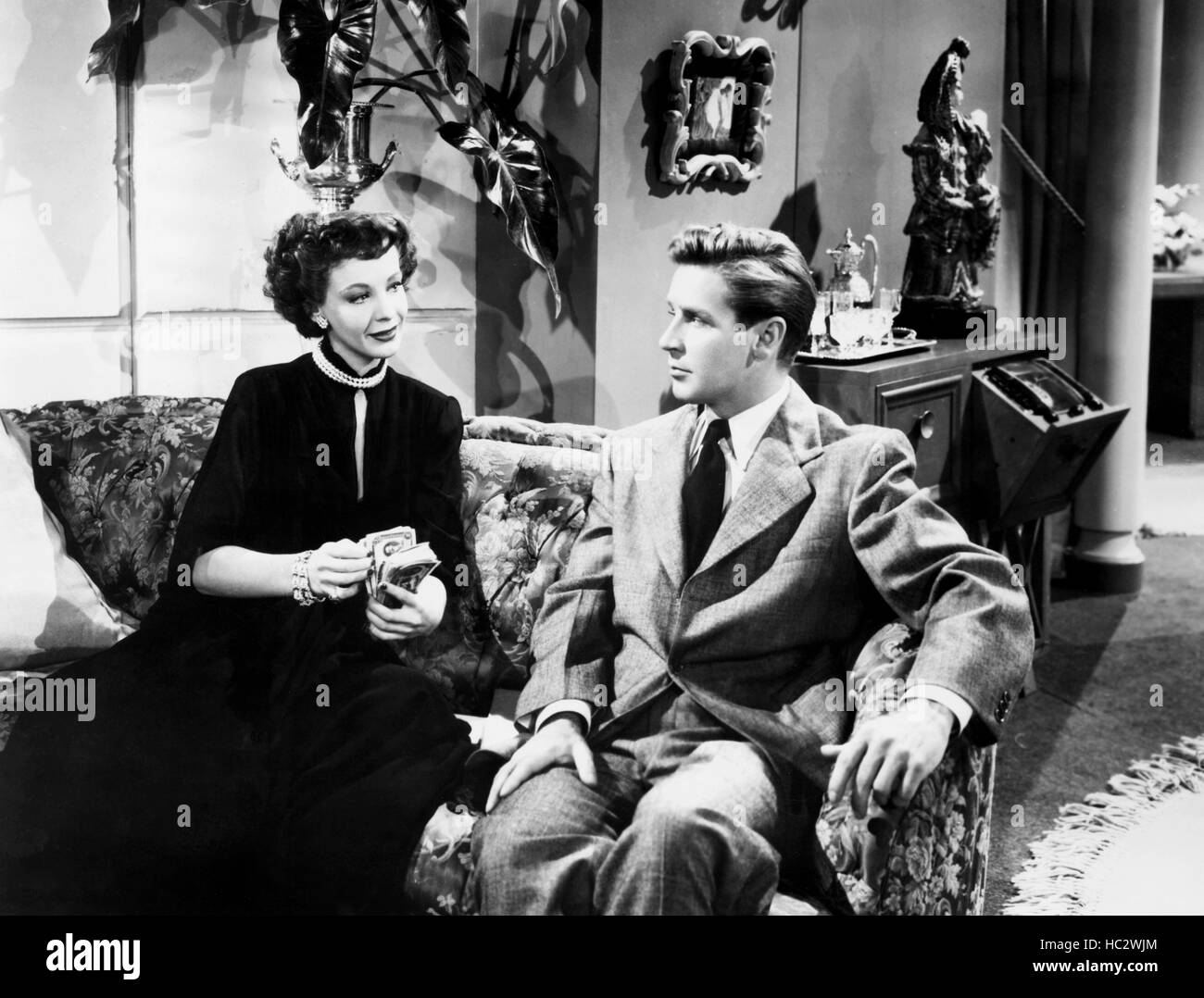 OUTSIDE THE WALL, from left, Signe Hasso, Richard Basehart, 1950 Stock ...