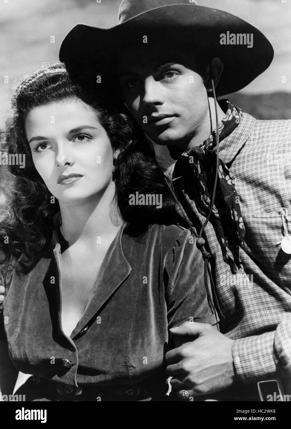 THE OUTLAW, from left, Jane Russell, Jack Buetel, 1943 Stock Photo - Alamy