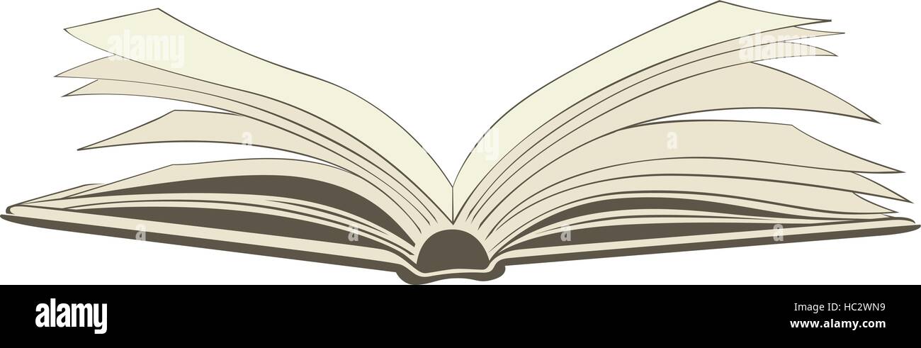 drawing an open book on white background Stock Vector Image & Art - Alamy