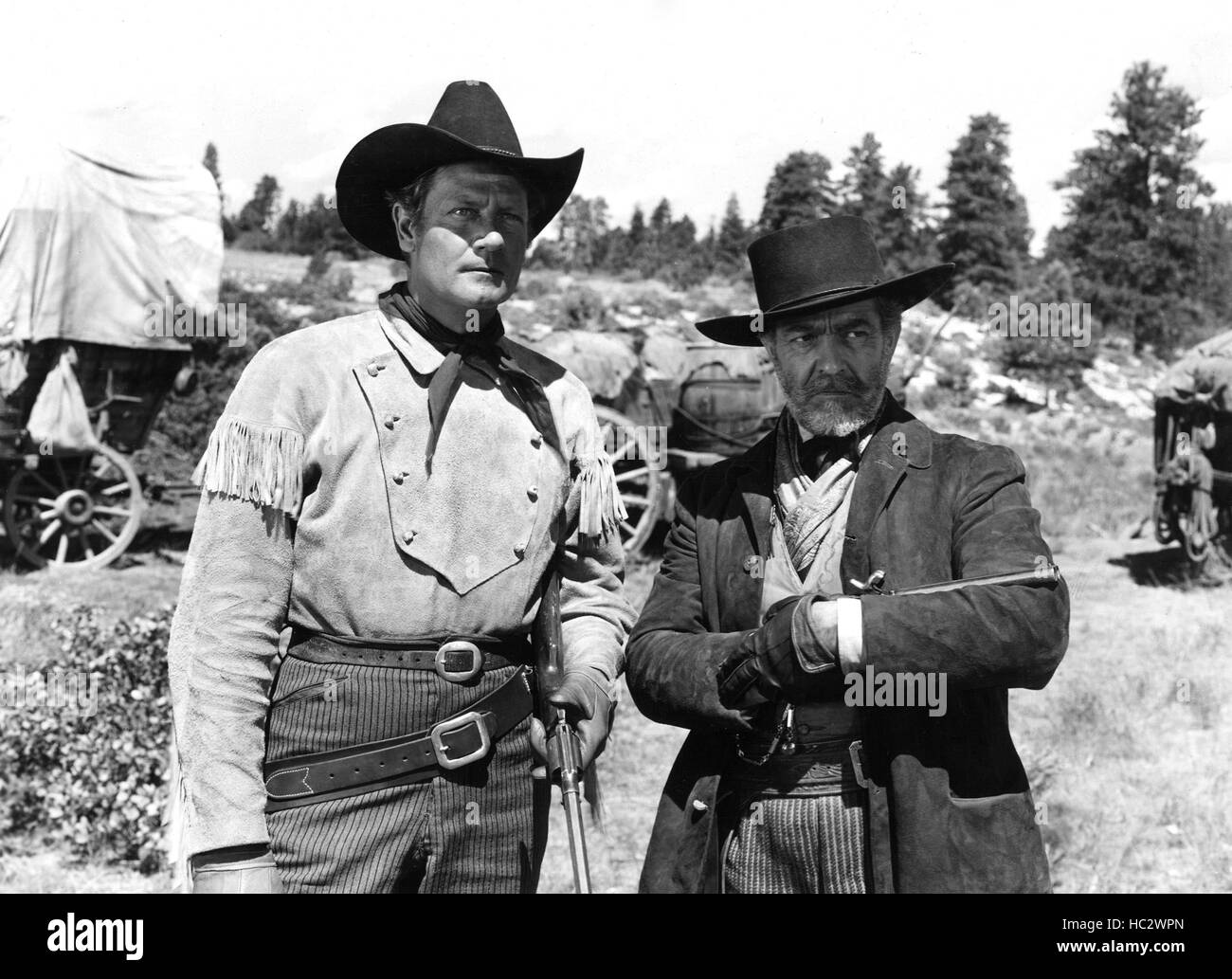 THE OUTRIDERS, Joel McCrea, Ramon Novarro, 1950 Stock Photo - Alamy
