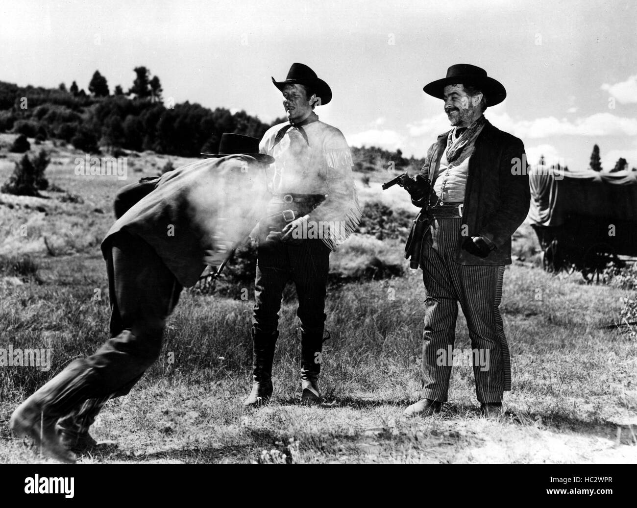 THE OUTRIDERS, Joel McCrea, Ramon Novarro, 1950 Stock Photo - Alamy