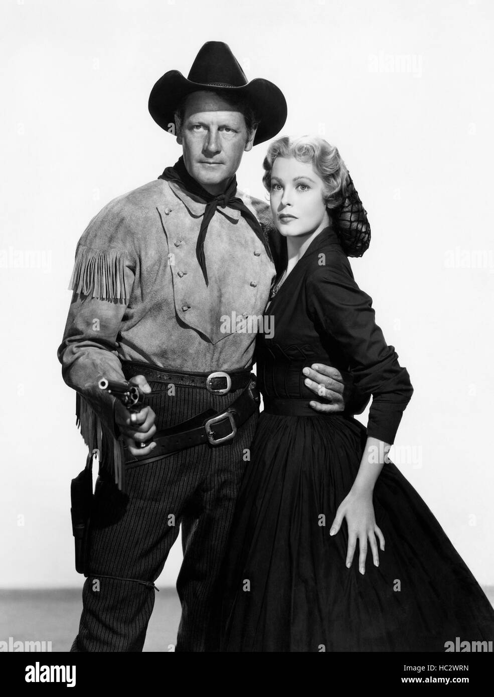 THE OUTRIDERS, Joel McCrea, Arlene Dahl, 1950 Stock Photo - Alamy