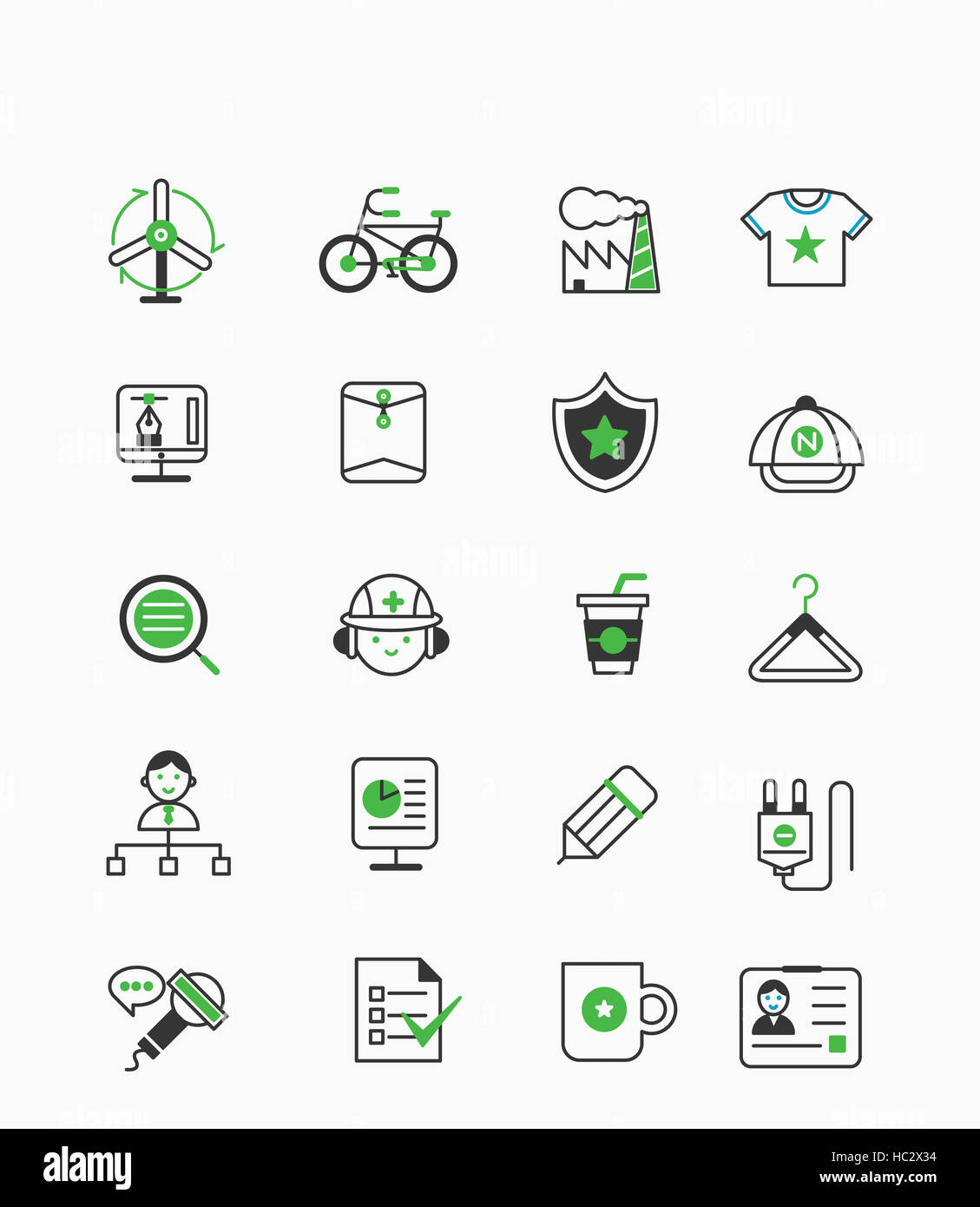 Various line icons Stock Photo - Alamy