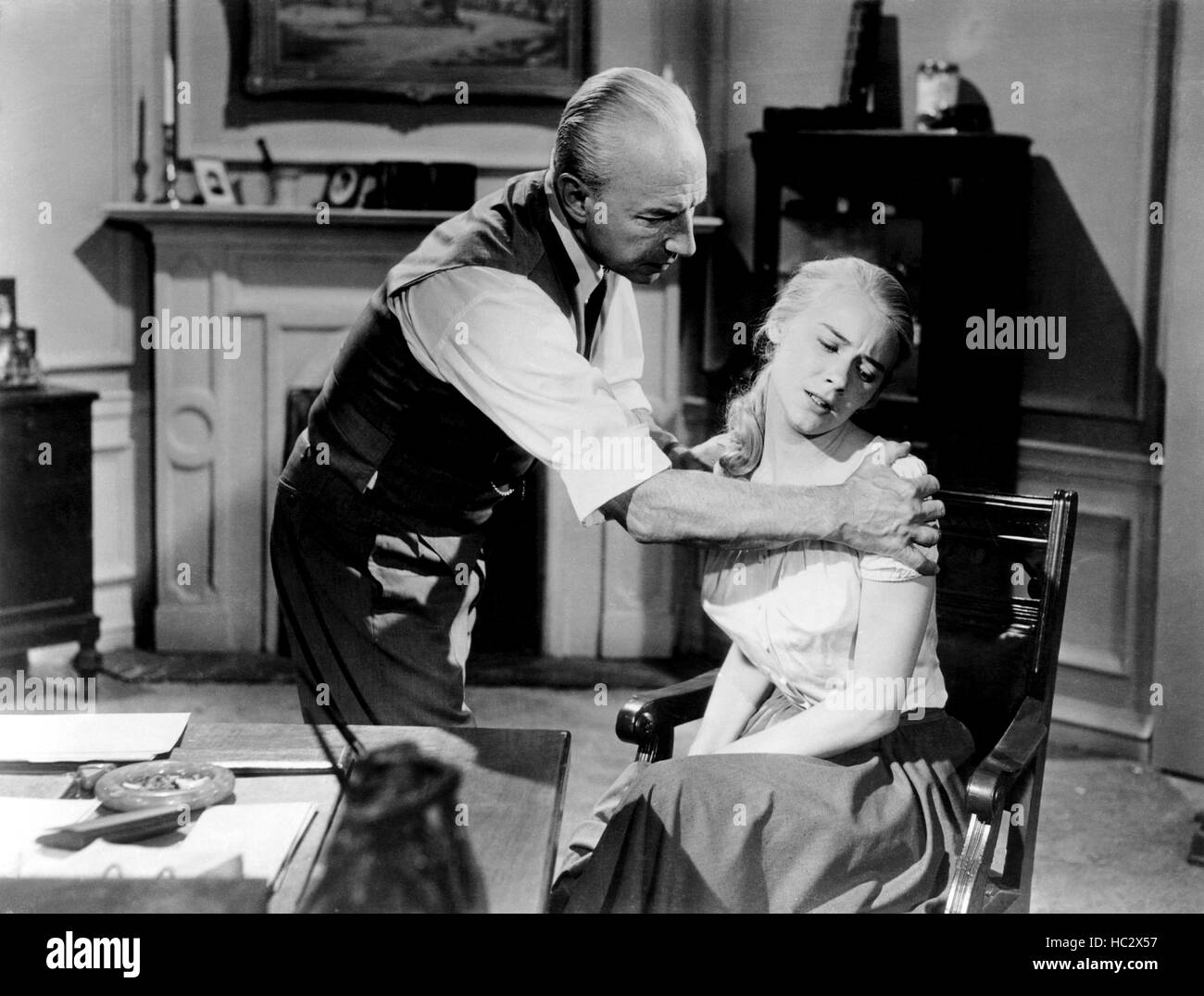 PEYTON PLACE, from left: Lloyd Nolan, Hope Lange, 1957. ©20th Century ...