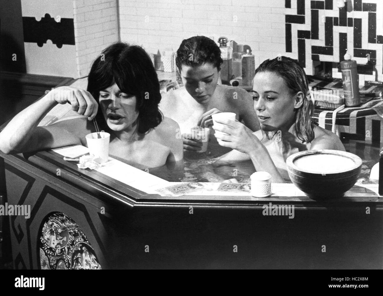PERFORMANCE, Mick Jagger, Michele Breton, Anita Pallenberg, 1970 Stock ...