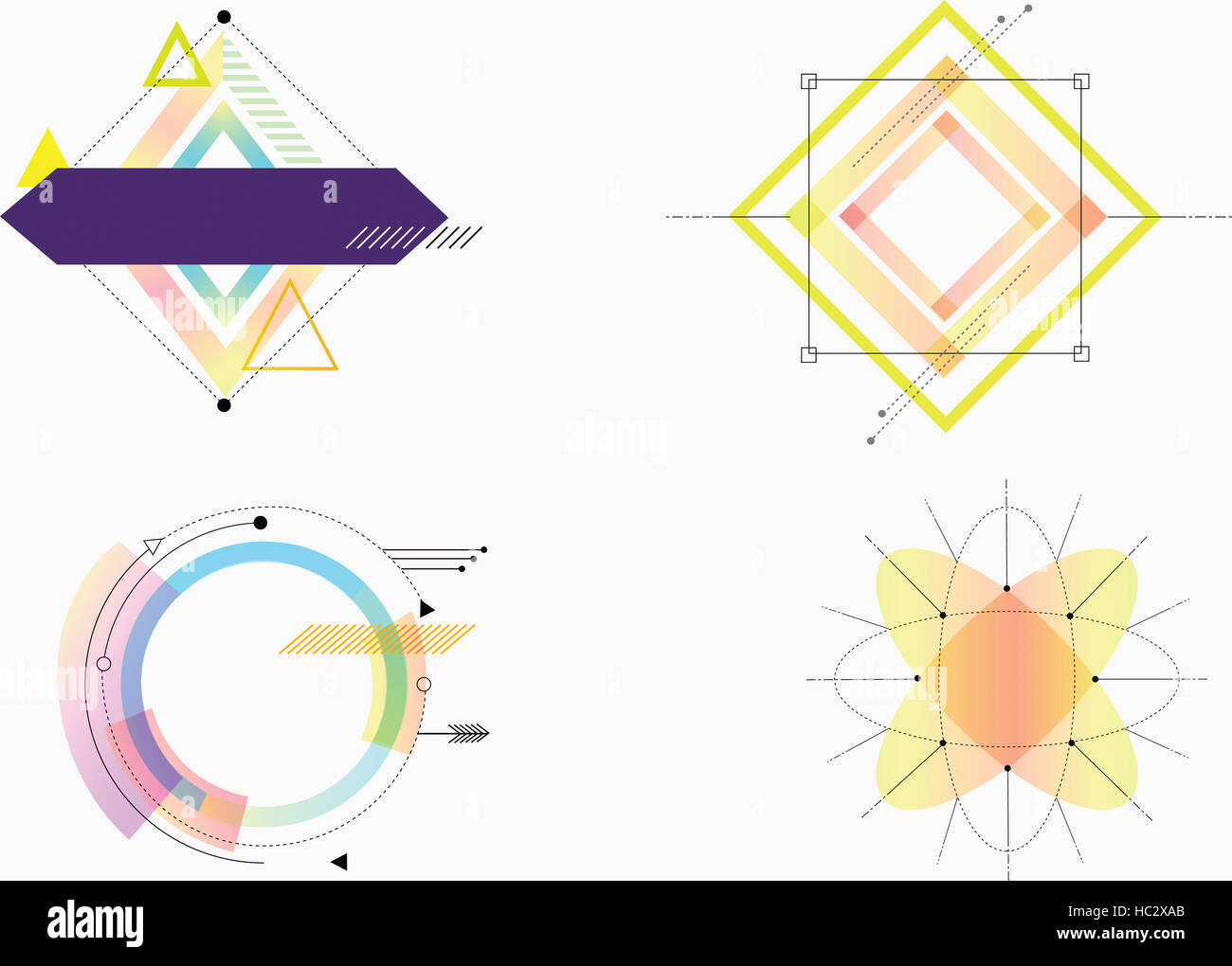 Set of various geometric figures Stock Photo - Alamy