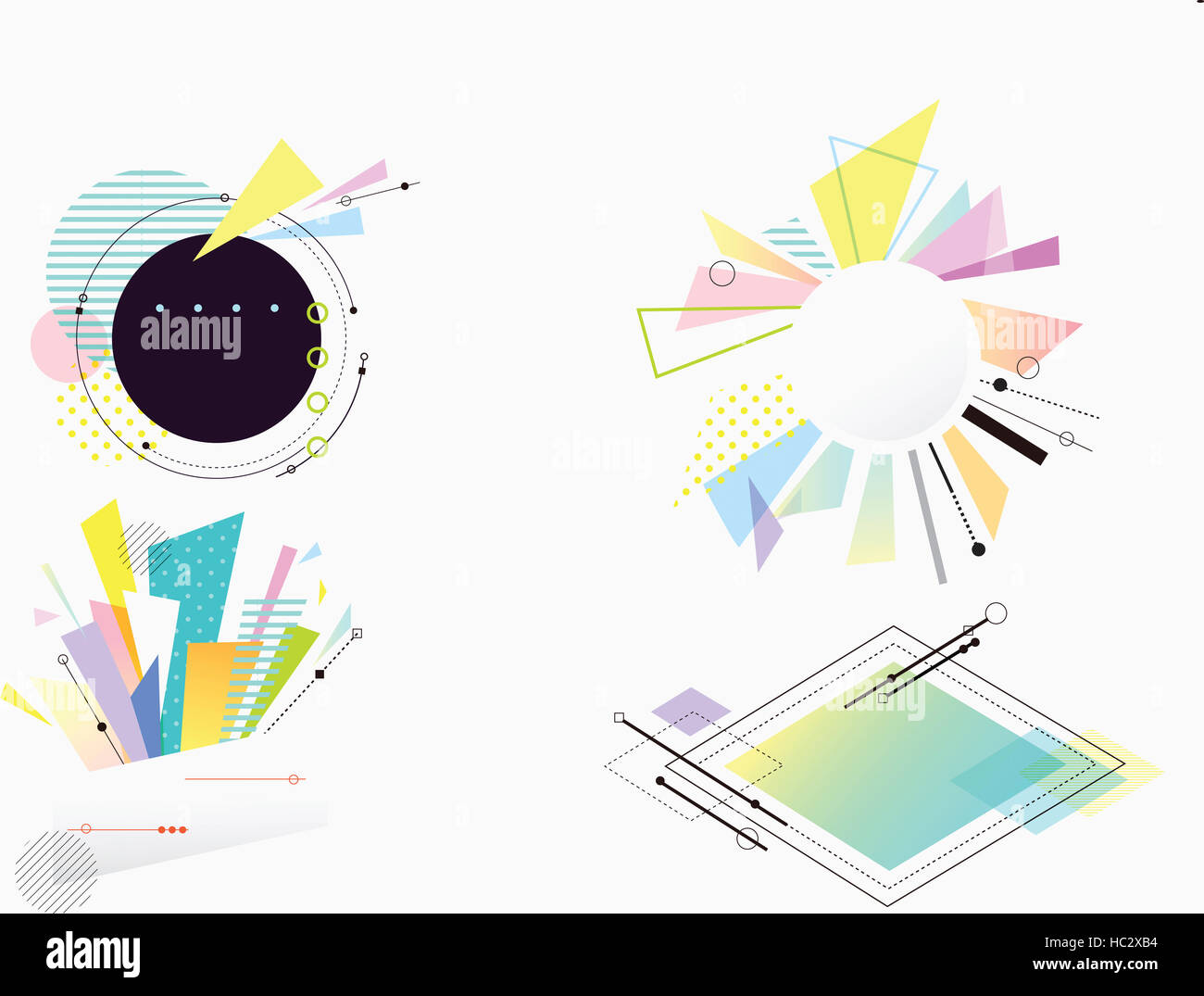 Set of various geometric figures Stock Photo - Alamy