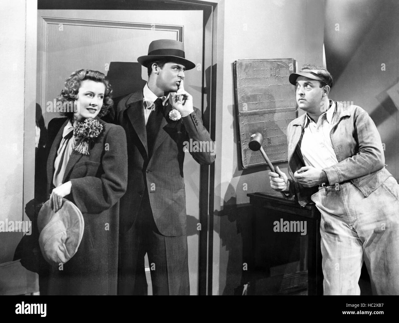 PENNY SERENADE, from left, Irene Dunne, Cary Grant, Grady Sutton, 1941 ...