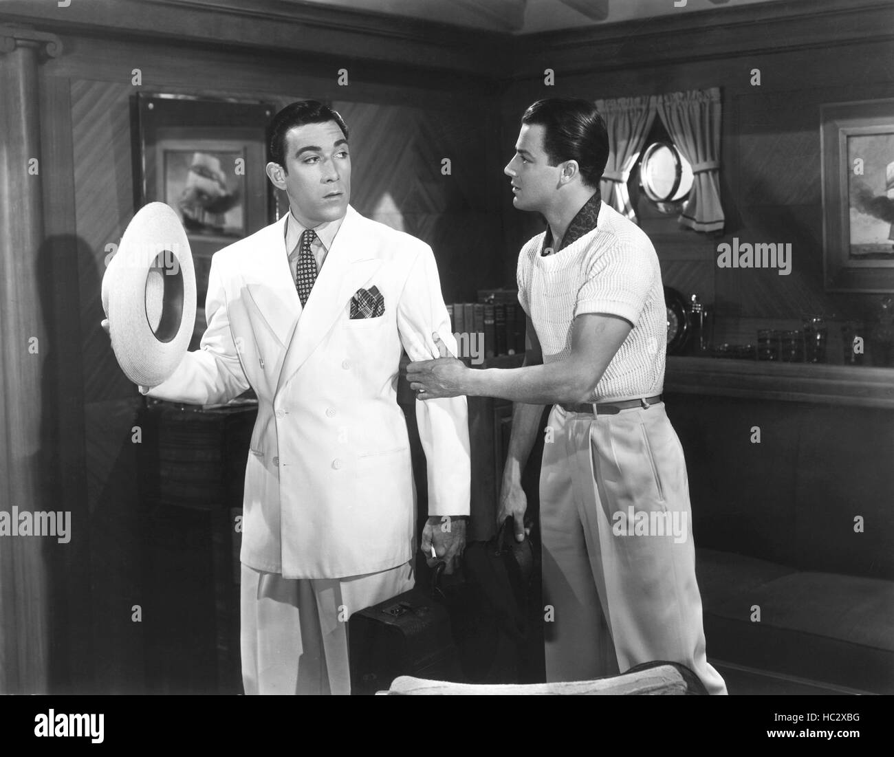 THE PERFECT SNOB, from left: Anthony Quinn, Cornel Wilde, 1941, TM ...