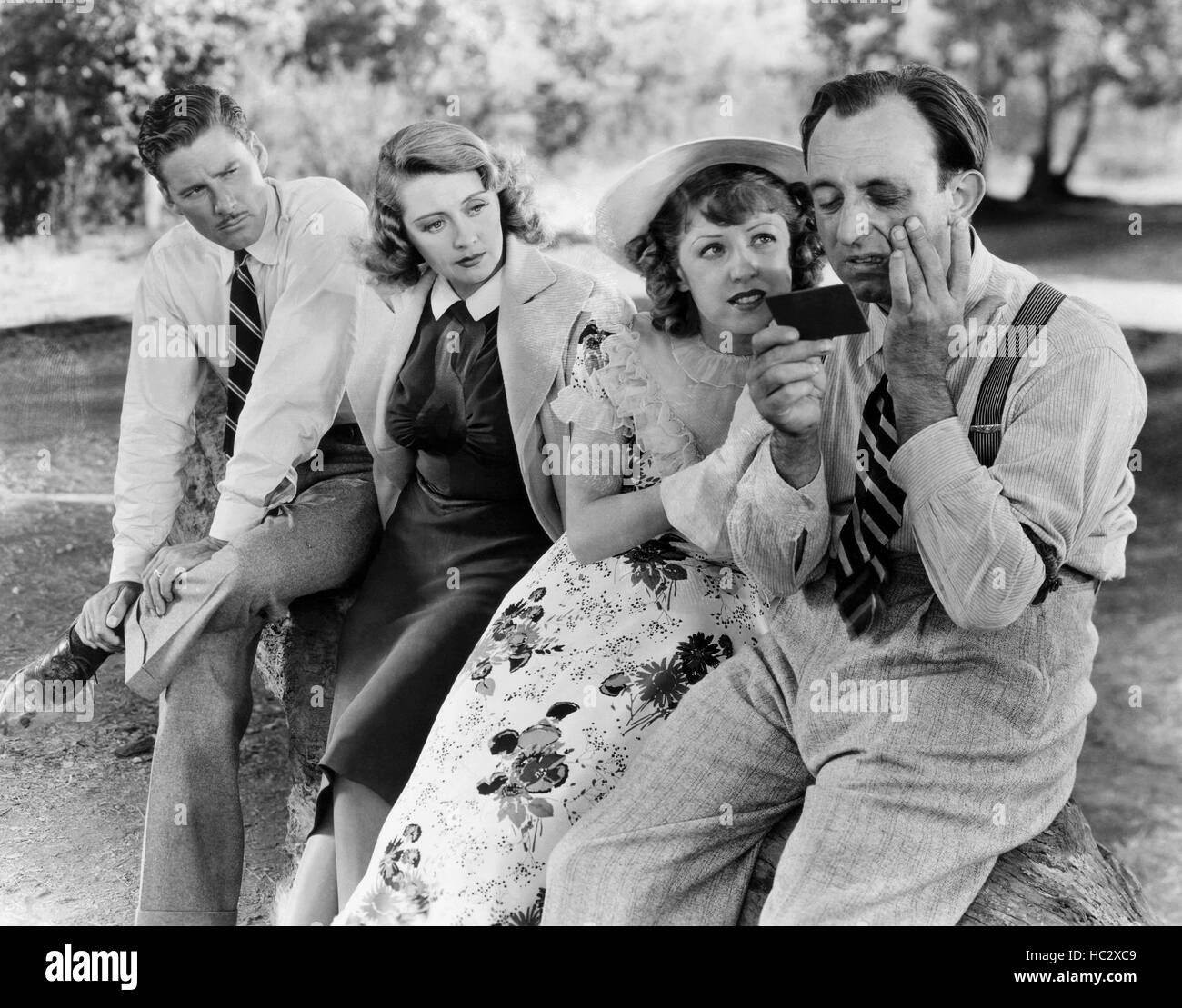THE PERFECT SPECIMEN, from left: Errol Flynn, Joan Blondell, Dennie ...