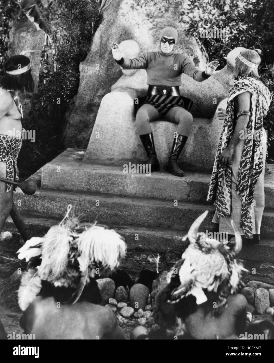 THE PHANTOM, Tom Tyler (center, on throne), Stanley Price (standing ...