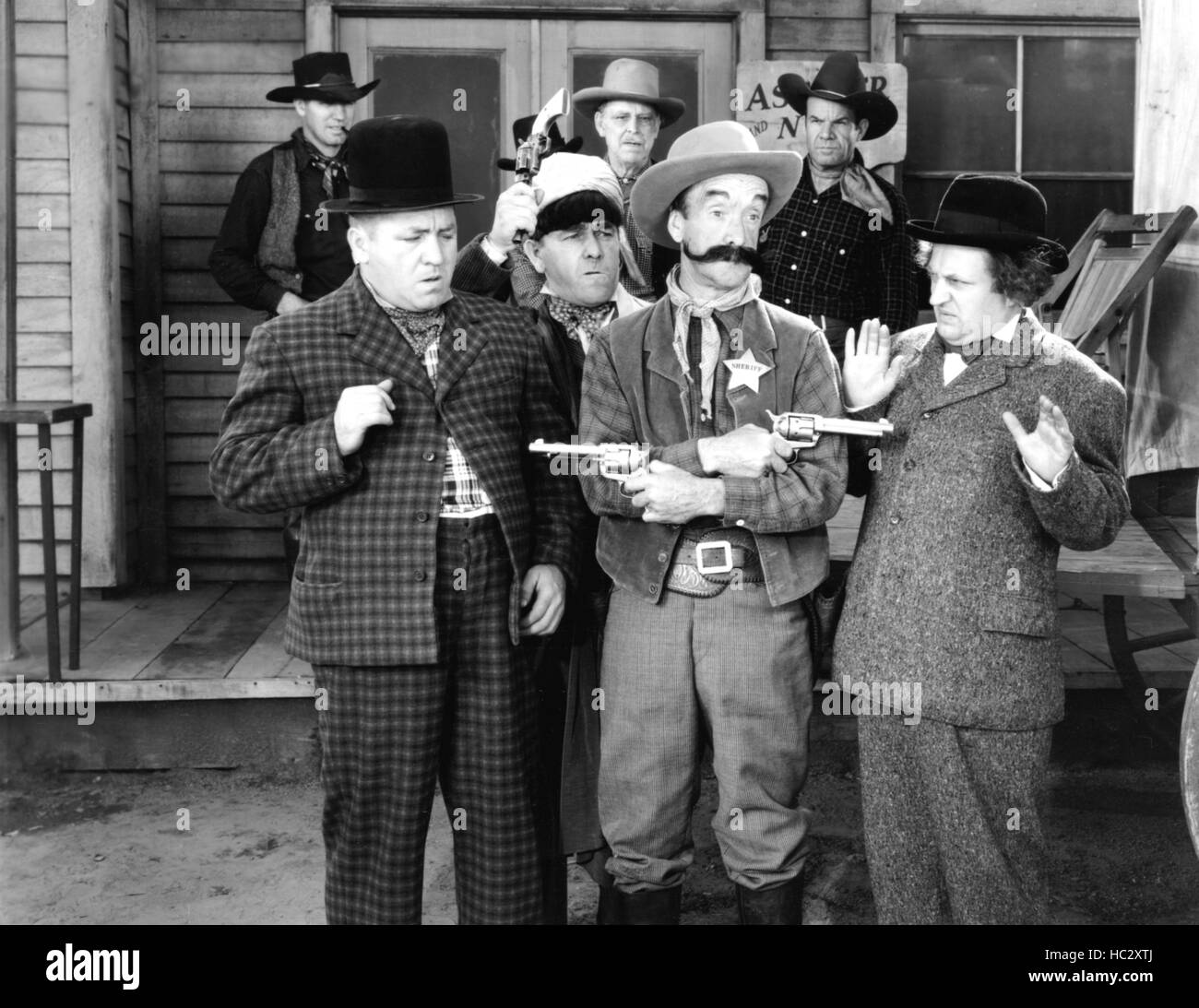 PHONY EXPRESS, Curly Howard, Moe Howard, Snub Pollard, Larry Fine, 1943 ...