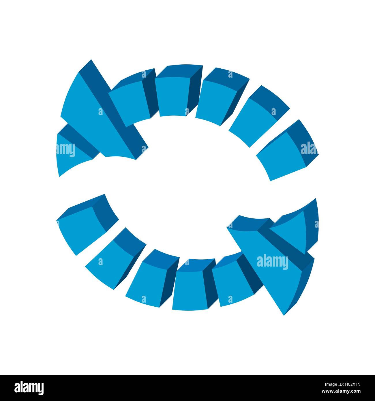 Curved blue arrow cartoon icon Stock Vector Image & Art - Alamy