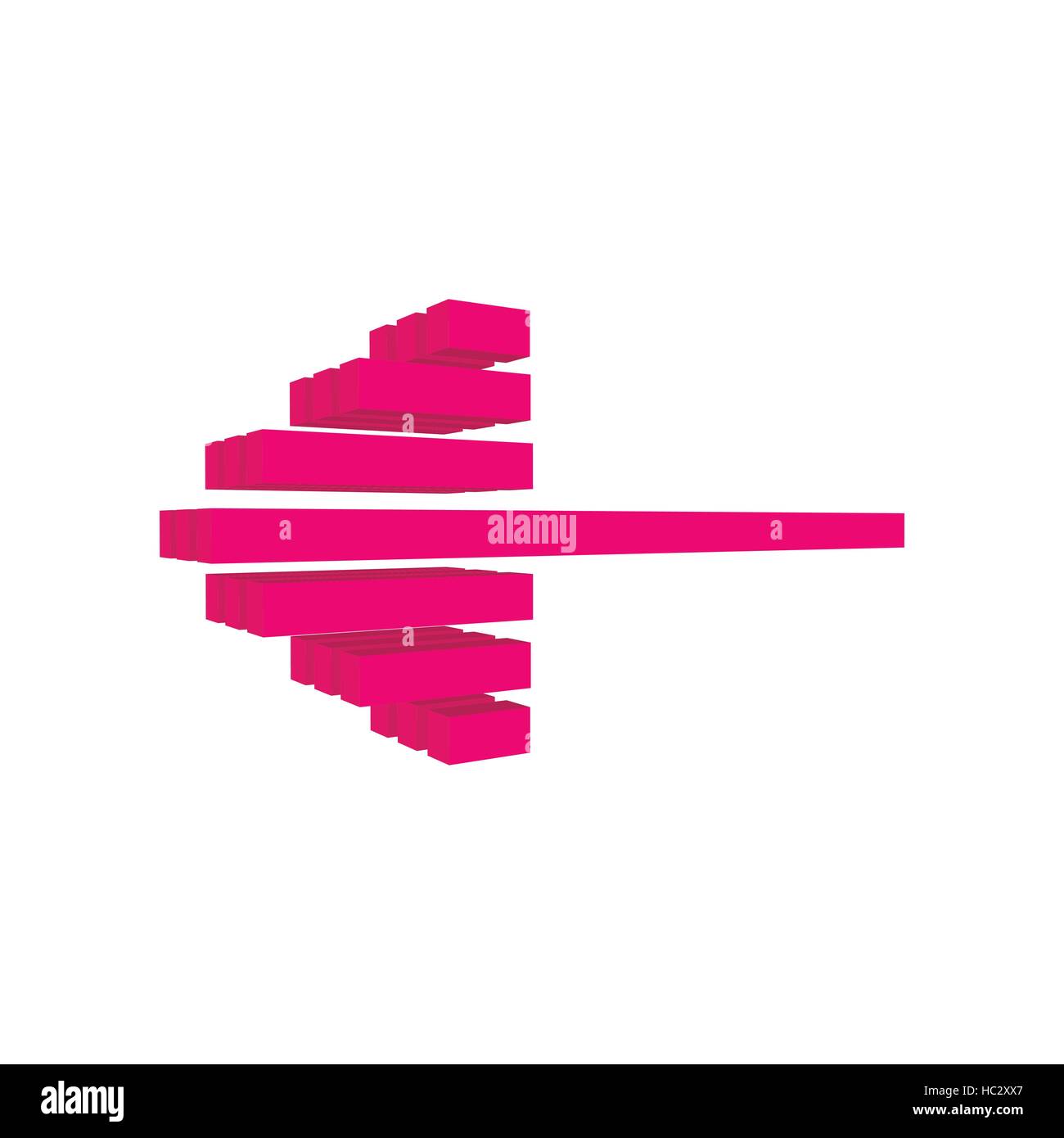 Contemporary pink arrow cartoon icon Stock Vector Image & Art - Alamy