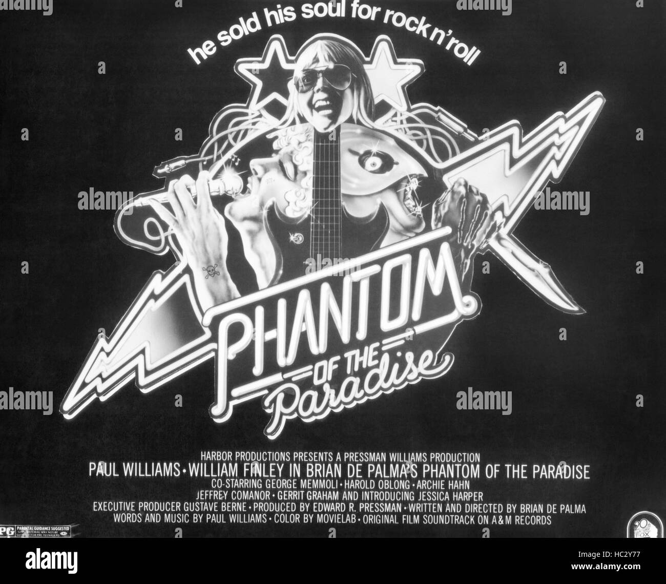 PHANTOM OF THE PARADISE, top: Paul Williams, bottom l-r: Gerrit Graham ...