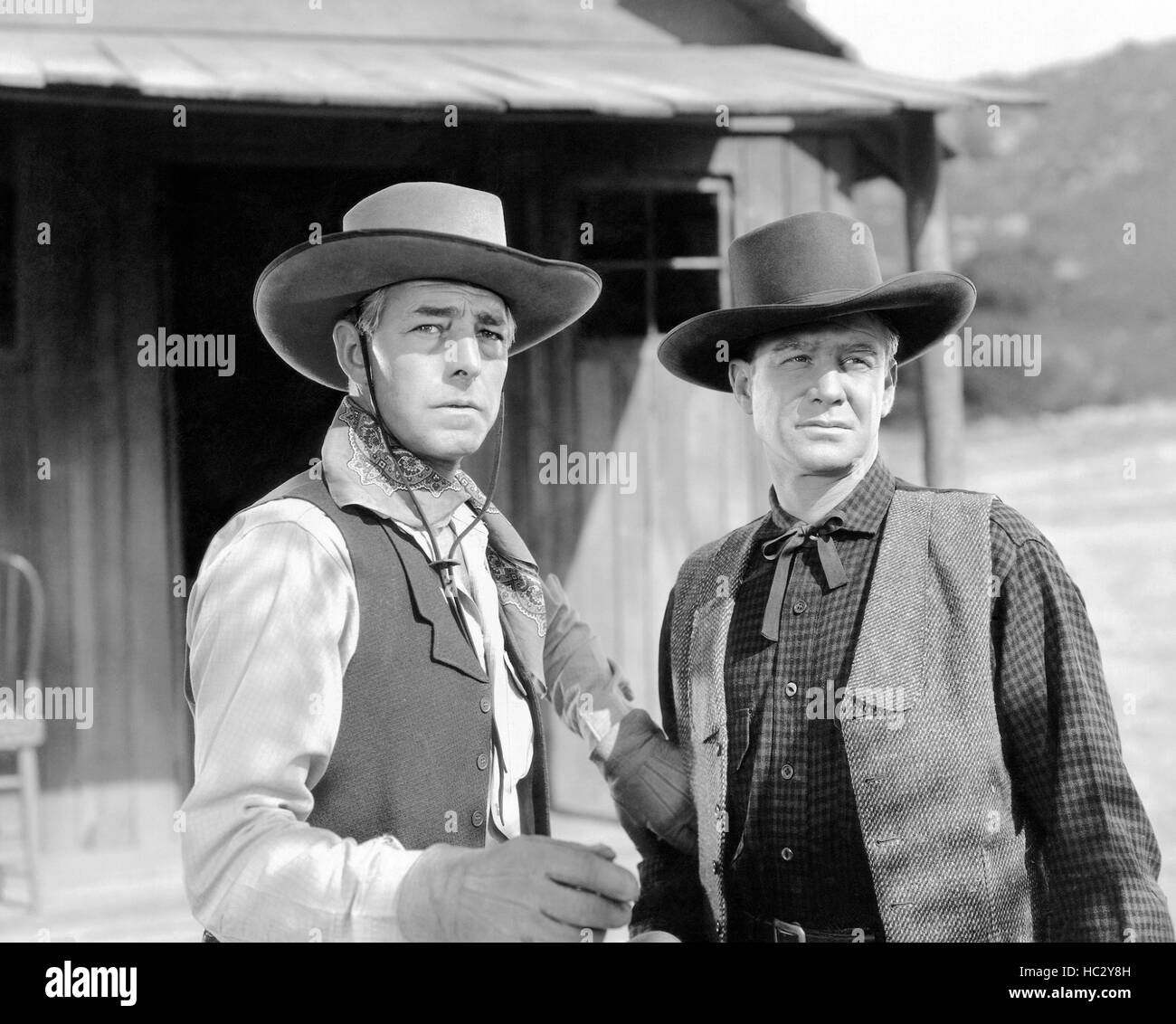 THE PHANTOM RIDER, from left, Kenne Duncan, Roy Fenton, 1946 Stock ...
