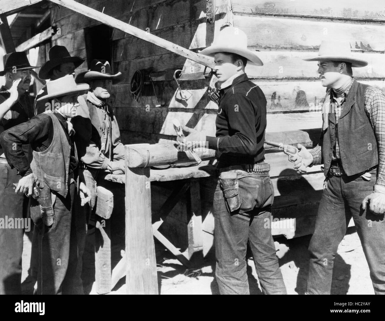 THE PHANTOM STAGE, front from left: Ernie Adams, Bob Baker, Reed Howes ...