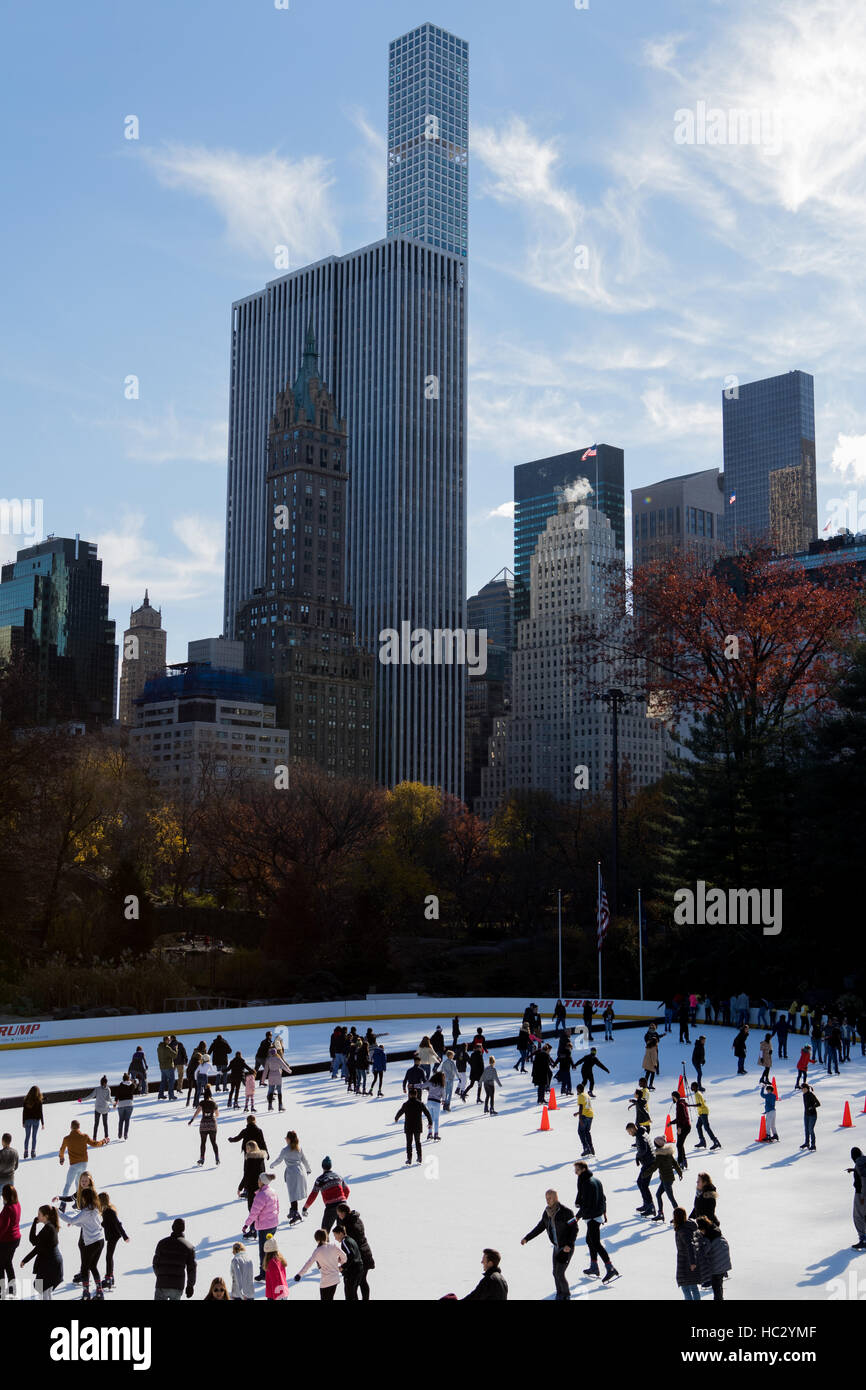 Wolman / Trump Rink, Central Park, New York, USA Stock Photo - Alamy