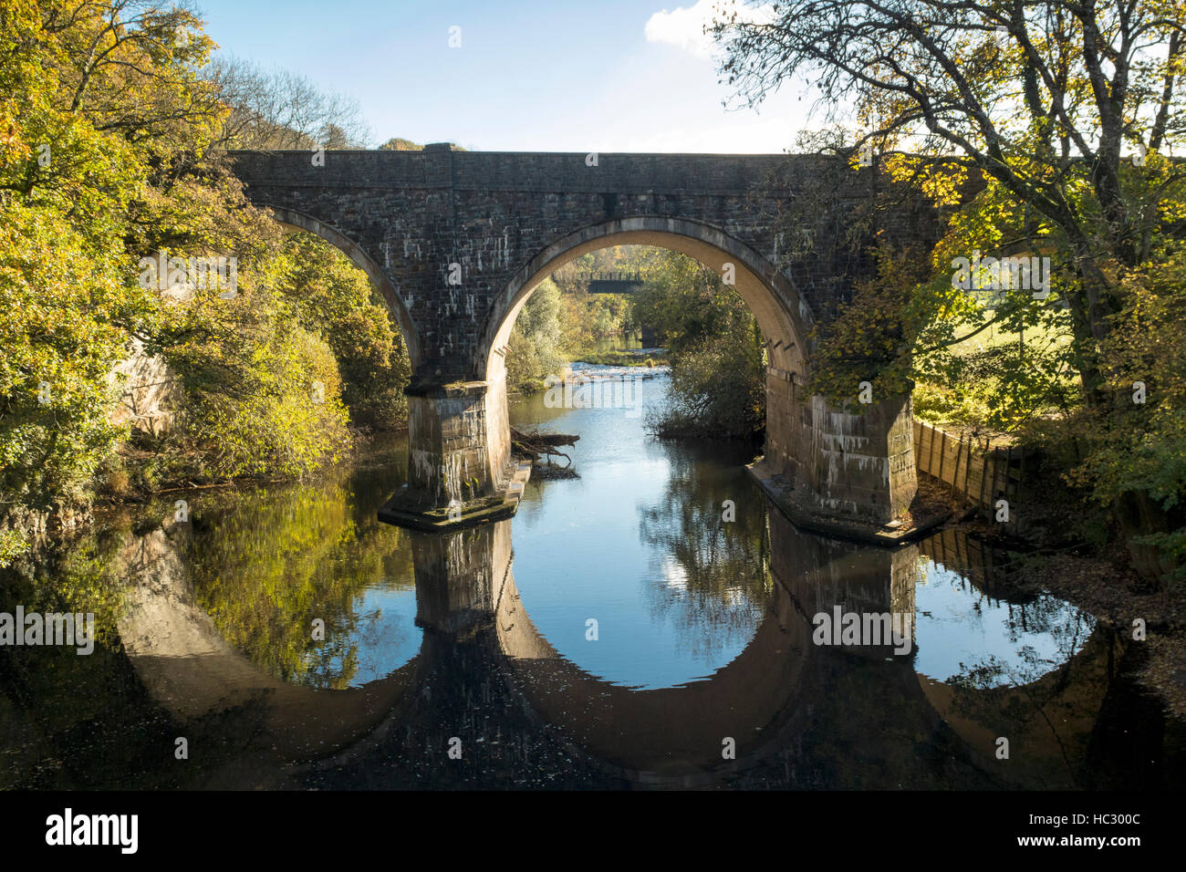 Autumn Bridge View - Rolle Bridge over the River Torridge, Great ...