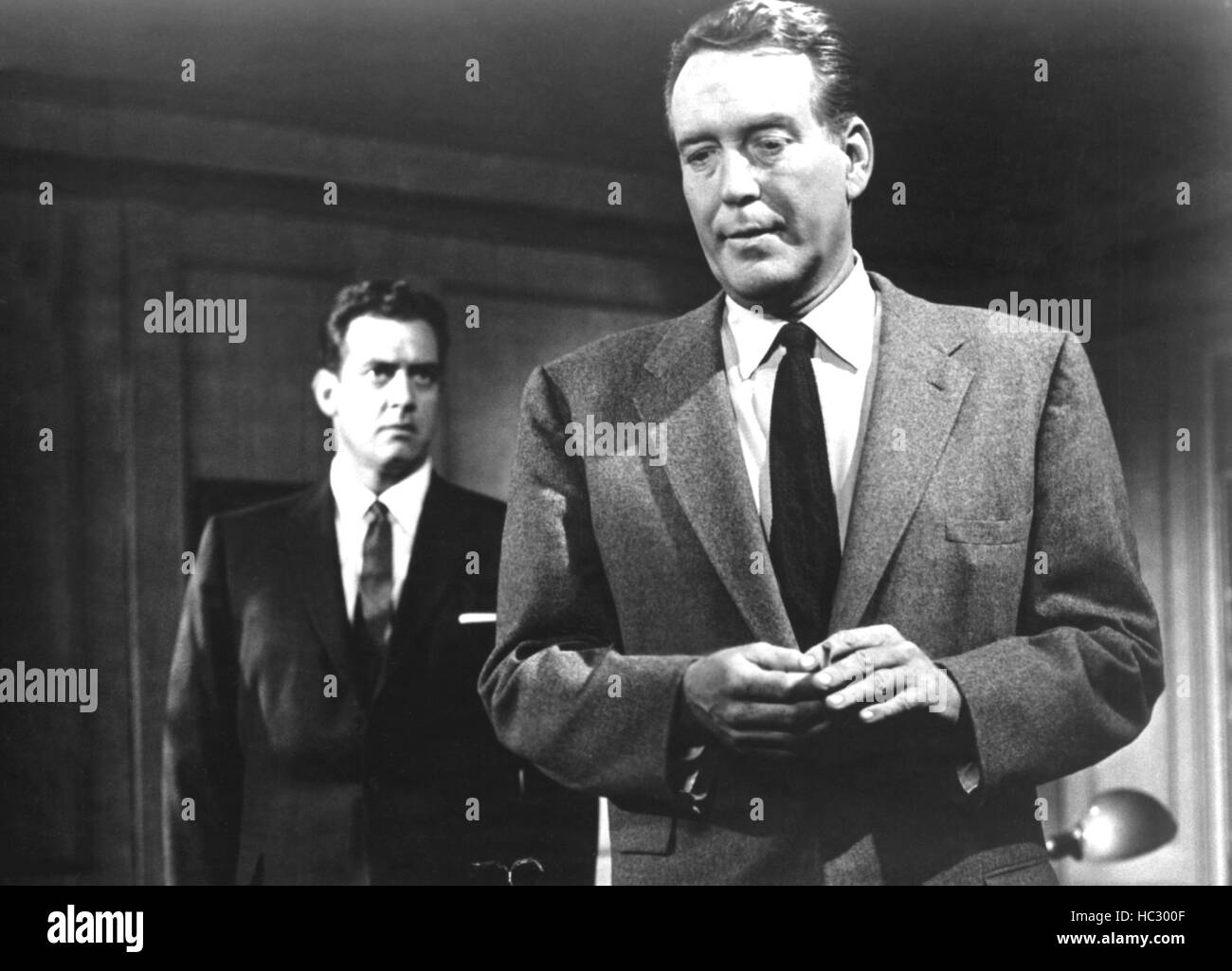 PLEASE MURDER ME, Raymond Burr, Dick Foran, 1956 Stock Photo - Alamy
