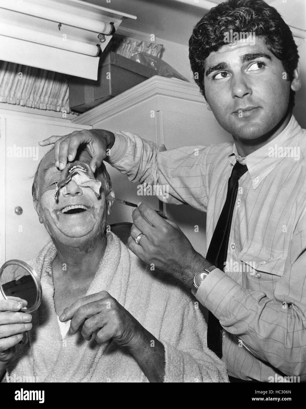 PLANET OF THE APES, Maurice Evans, makeup artist Ken Chase, 1968. TM ...