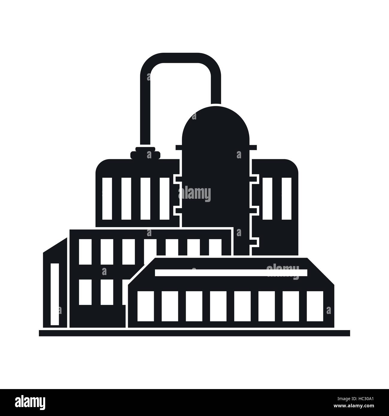 Oil refinery or chemical plant icon Stock Vector Image & Art - Alamy