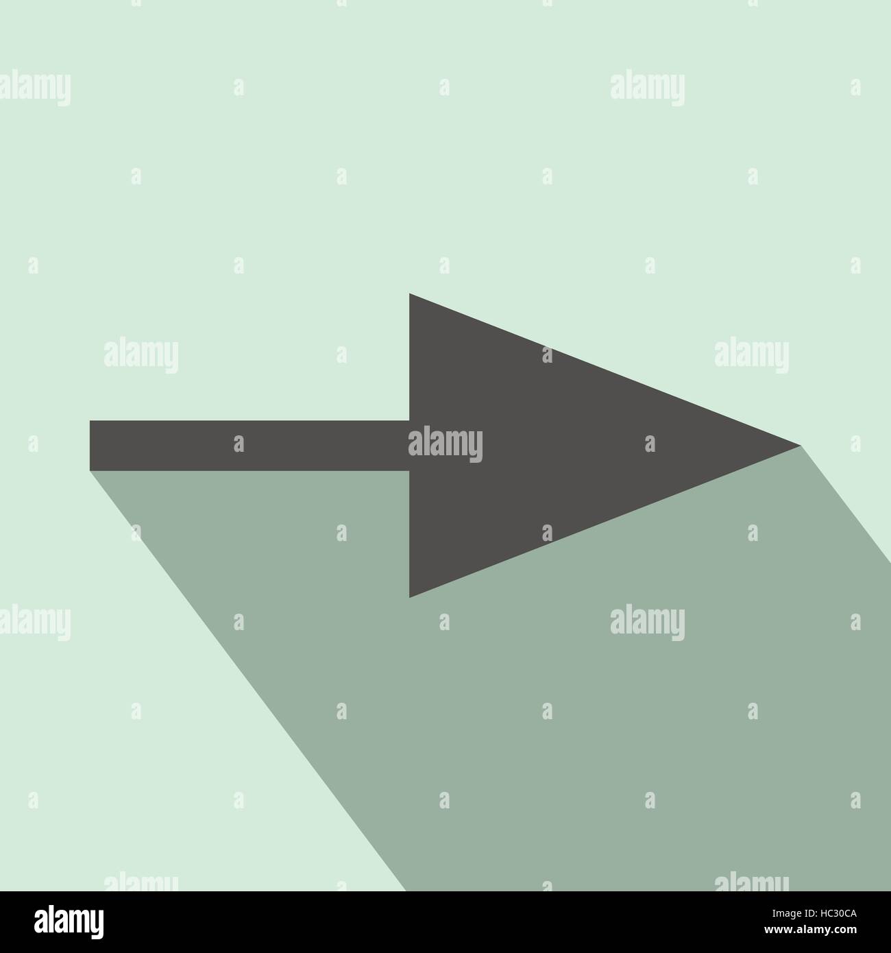 Black right arrow flat icon Stock Vector Image & Art - Alamy