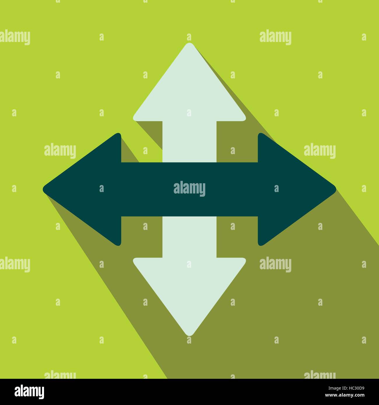 Cross arrows flat icon Stock Vector Image & Art - Alamy