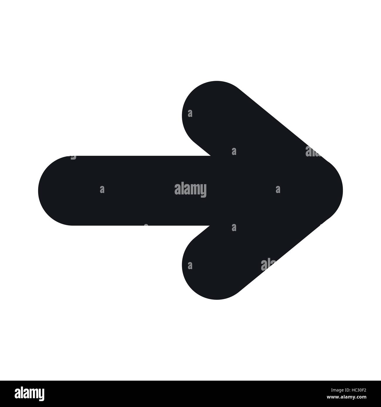 Right arrow black simple icon Stock Vector Image & Art - Alamy