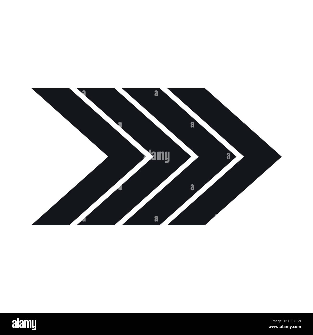 Right arrow black simple icon Stock Vector Image & Art - Alamy