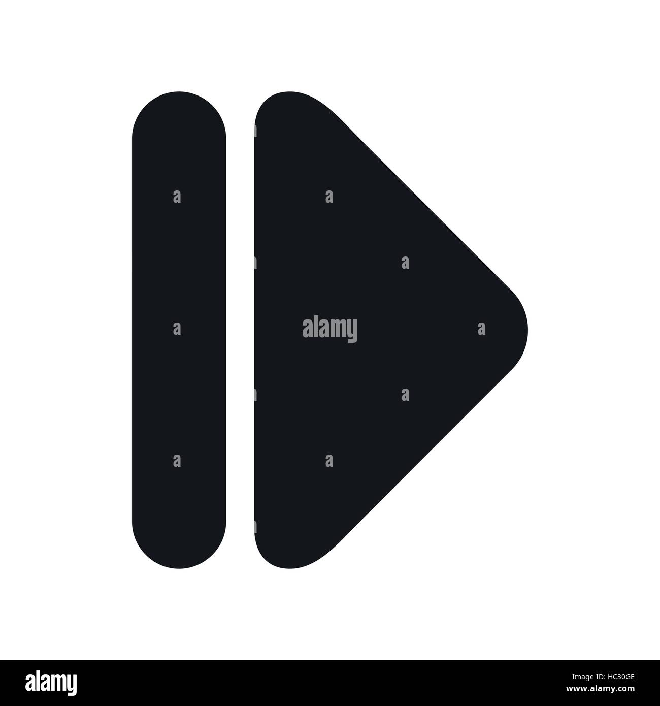 Right arrow black simple icon Stock Vector Image & Art - Alamy