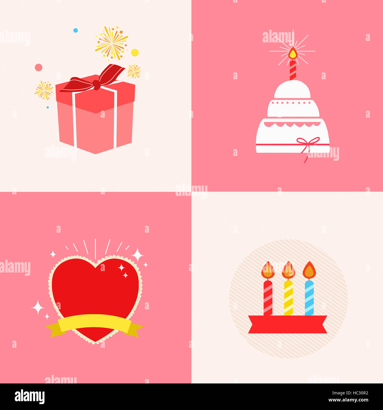 Anniversary and birthday party Stock Photo - Alamy