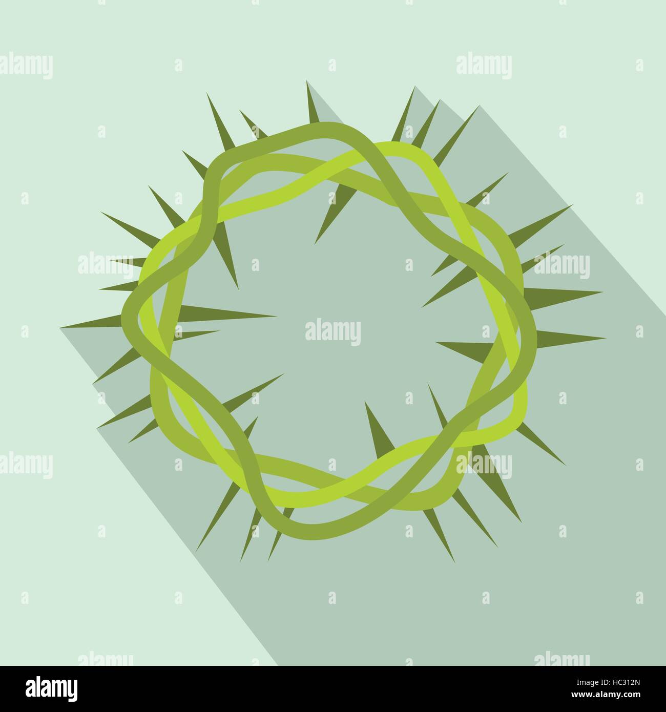 Crown of thorns flat icon Stock Vector Image & Art - Alamy