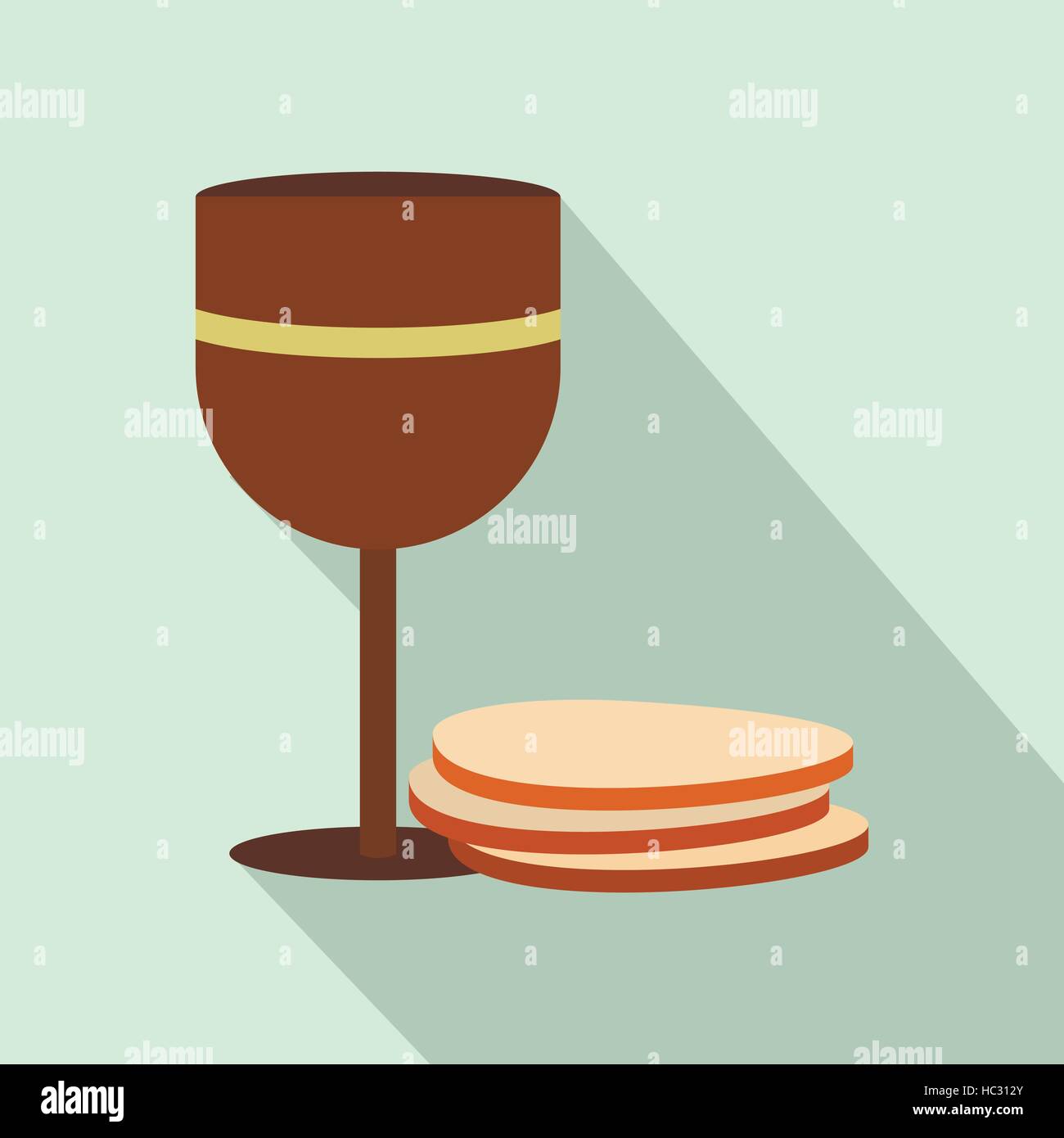 Catholic wafer Stock Vector Images - Alamy