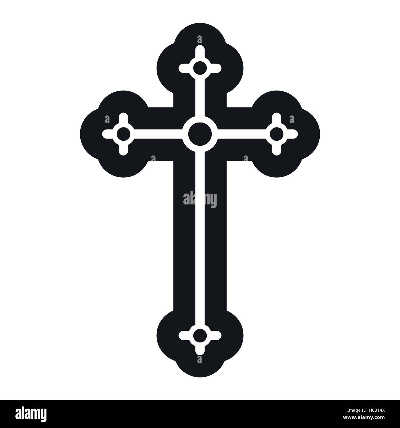 Religious symbol of crucifix icon Stock Vector Image & Art - Alamy