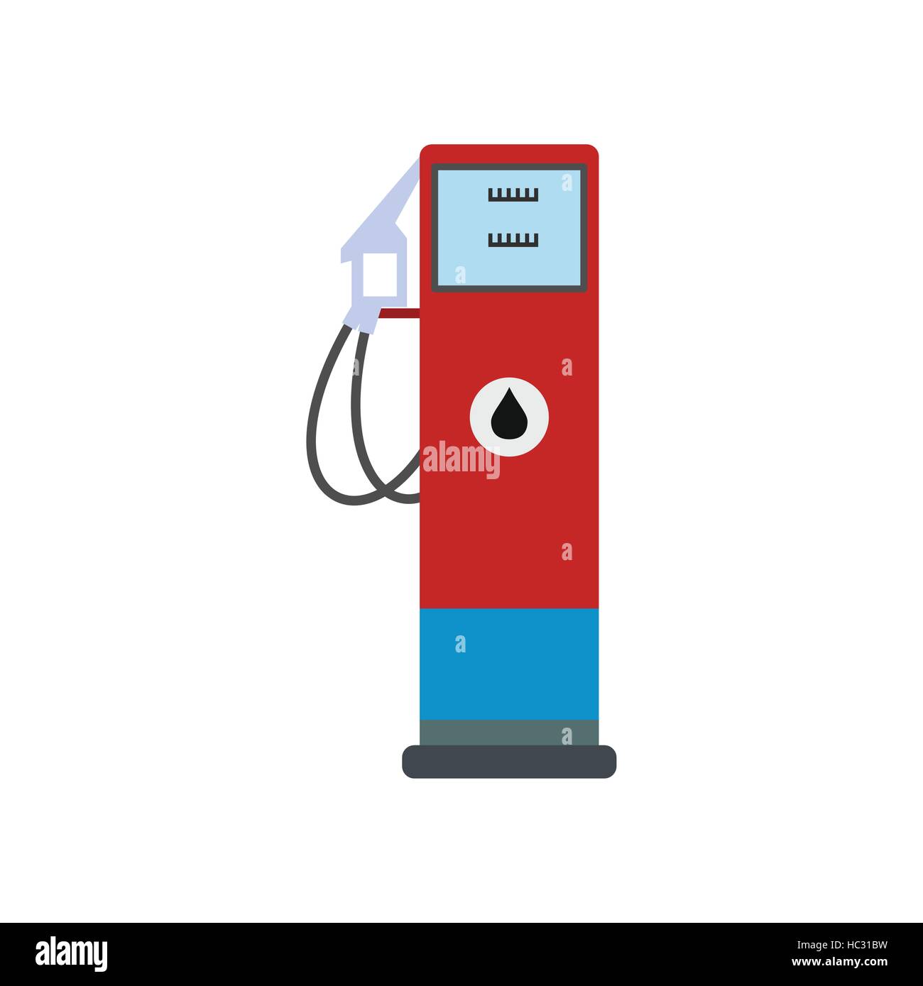 Red gasoline dispenser Cut Out Stock Images & Pictures - Alamy