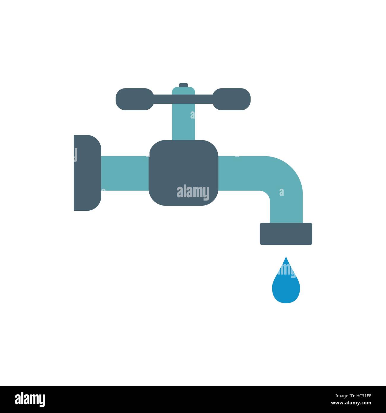 Turn off faucet Stock Vector Images - Alamy