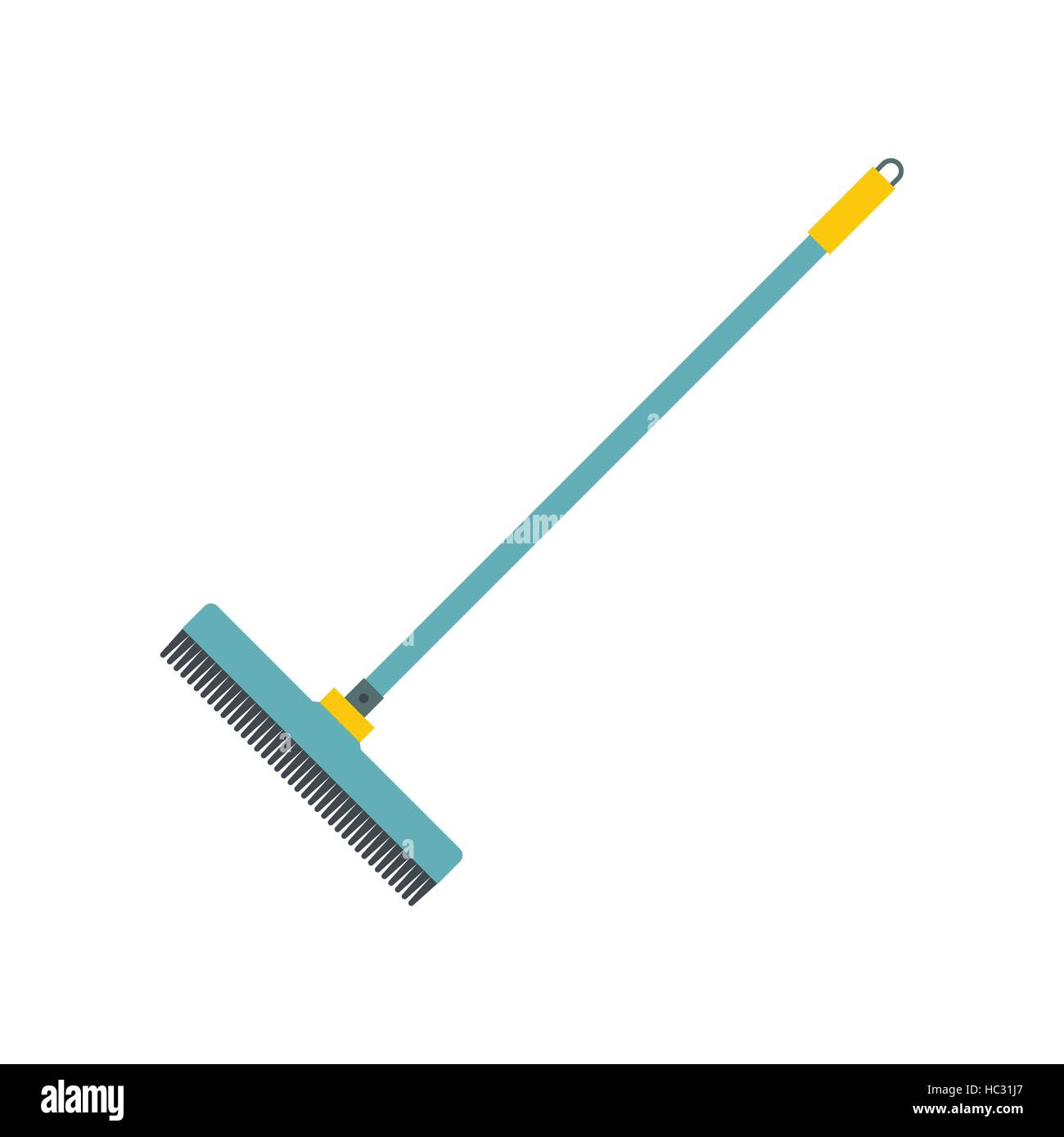Blue plastic broom flat Stock Vector Image & Art - Alamy