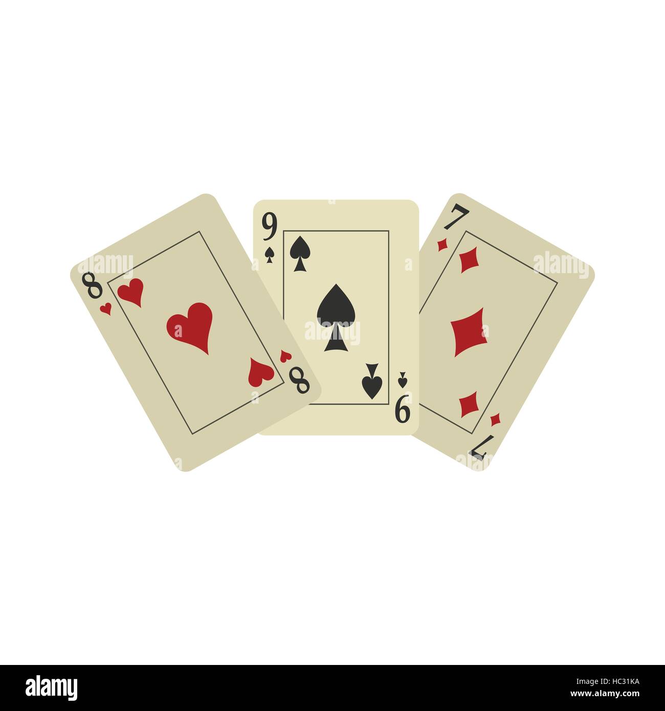 Playing cards flat Stock Vector Image & Art - Alamy