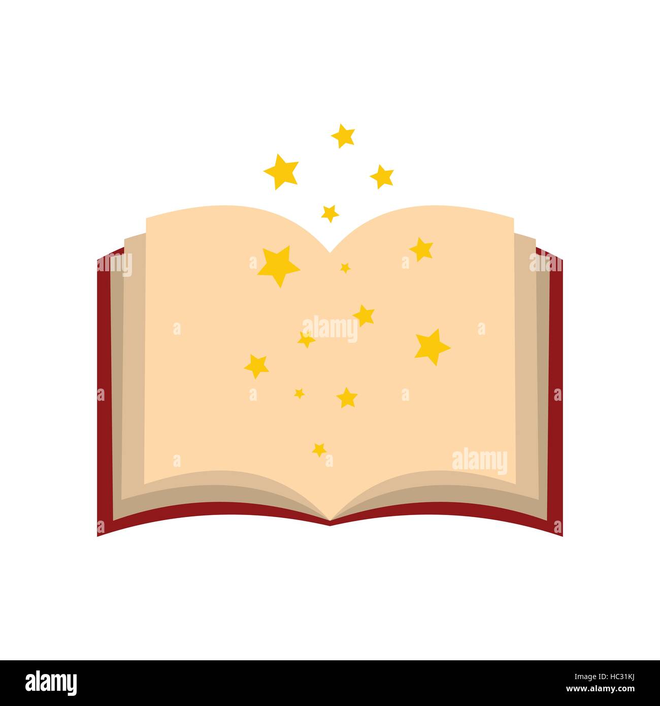 Magic book of spells open flat Stock Vector Image & Art - Alamy