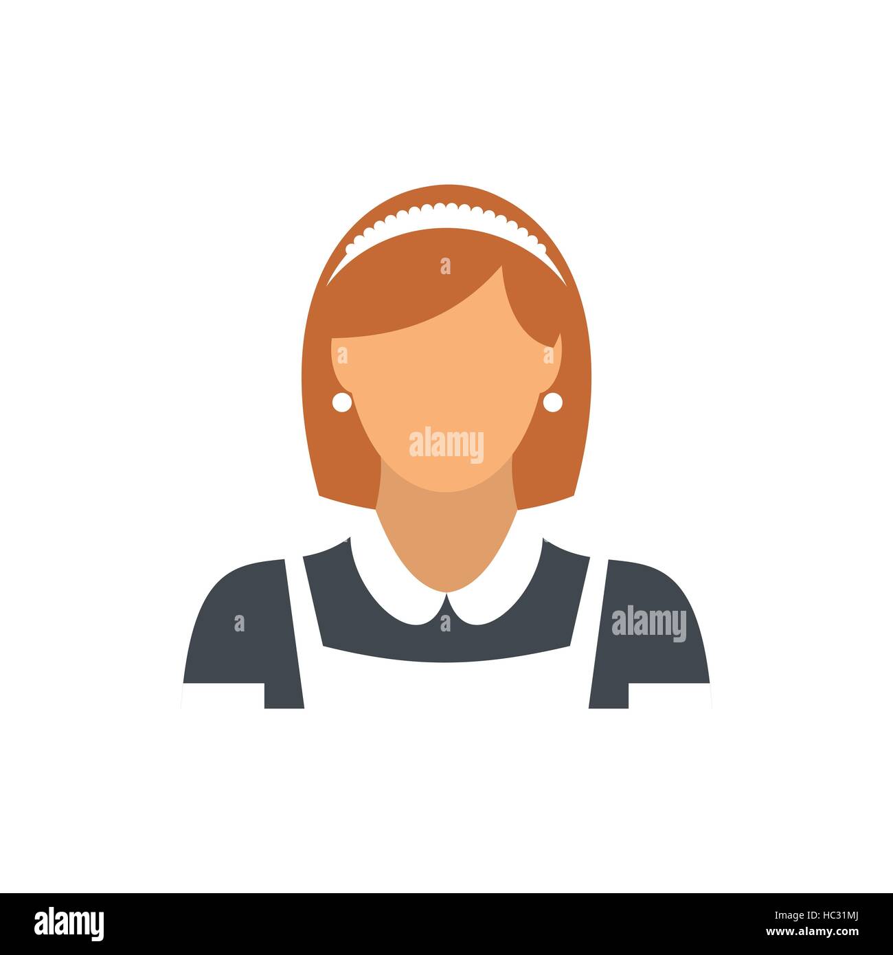 Woman cleaning bedroom Cut Out Stock Images & Pictures - Alamy