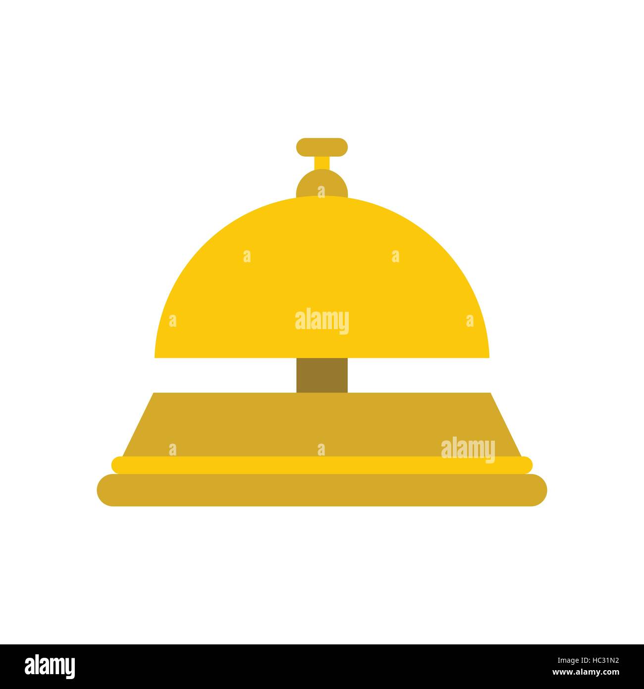 Reception bell flat icon Stock Vector Image & Art - Alamy