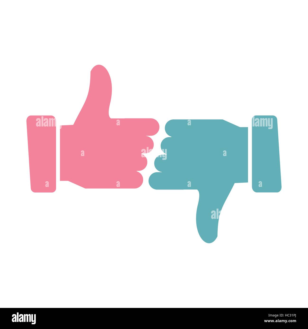 Bad hand showing thumbs Stock Vector Images - Alamy